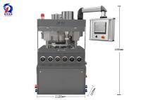 China High Intelligent Tablet Press Machine 1 Year Warranty With 100KN Pressure5×1720mm for sale