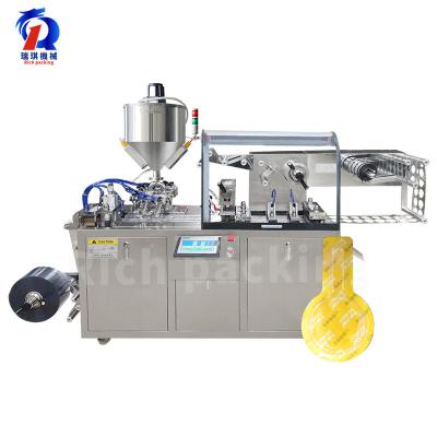 China DPP-90l Auto Liquid Cosmetic Blistering Mask Machine Essential Oil Blister Packing Machine for sale