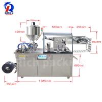 China DPP-90l Auto Liquid Cosmetic Blistering Mask Machine Essential Oil Blister Packing Machine for sale