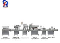 China Fully Automatic 16 Channel Tablet Counting And Capping And Cap Screwing Production Line for sale