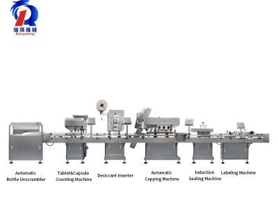China Fully Automatic 16 Channel Tablet Counting And Capping And Cap Screwing Production Line for sale