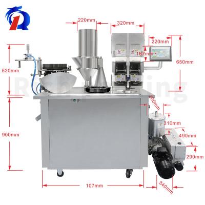 China Double Loader Semi Automatic Chemical Capsule Filling Machine for sale