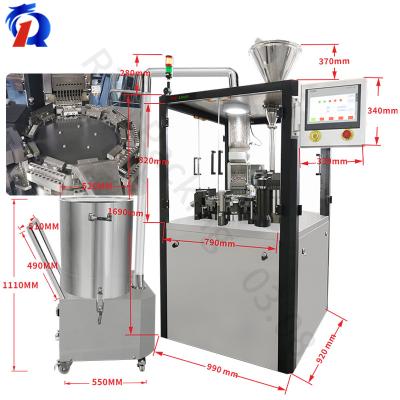 China Stainless Steel 1500pcs/Min  NJP Pharmaceutical Pellet Capsule Filling Machine for sale