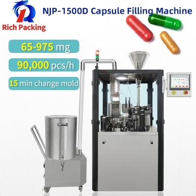 China NJP 1500D Capsule Filling Machine Automatic Pharmaceutical Capacity 90000 Pcs/H for sale
