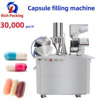 China Pharmaceutical Powder Semi Auto Capsule Filling Machine PLC Control for sale