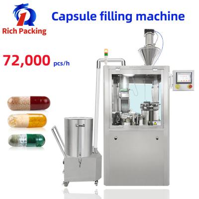 China 72000 Capsules / Hour Automatic Capsule Filling Machine Size 000 00 for sale