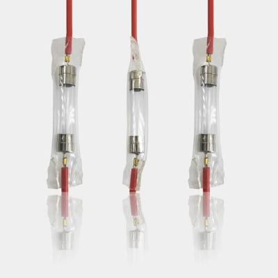 China 5A-30A Current Fuse ODM Glass Tube Fuse With Wire For Industrial Sensor for sale