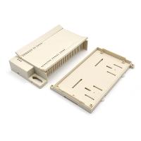 China Black Plastic PLC Din Rail Enclosures 179*100*48mm For Relay PCB Electronics Housing for sale