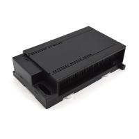 China Black Plastic PLC Din Rail Enclosures 179*100*48mm For Relay PCB Electronics Housing for sale