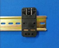 China Plastic Din Rail Mounting Holder Spring Loaded DIN35 Bracket DRC-232 35mm Width for sale