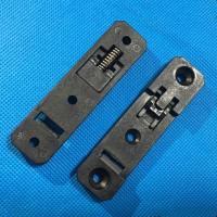 China RB-233 Plastic Nylon Spring Loaded Din Standard Rail Mounting Clip Black 20mm Width for sale