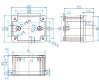 China 65x50x55 Mm Outdoor Junction Box Ip66 With Clear Cover For Electrical Enclosure for sale