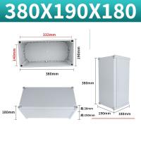 China ABS Material Large Watertight Plastic Enclosure Box 380*190*180mm Wiring Electrical Box Low MOQ for sale