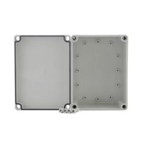 China 200*150*100mm Plastic Screws ABS Black Weatherproof Enclosure Box for PCB DIY for sale