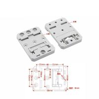 China Din Rail Mount, Plastic PA66 Nylon Black 35mm Din Rail Clamp Din Rail Mounting Clip Din Rail Mounting Bracket 48mm width A-48-1 for sale