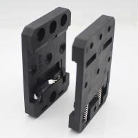 China Din Rail Mount, Plastic PA66 Nylon Black 35mm Din Rail Clamp Din Rail Mounting Clip Din Rail Mounting Bracket 48mm width A-48-1 for sale