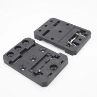 China Din Rail Mount, Plastic PA66 Nylon Black 35mm Din Rail Clamp Din Rail Mounting Clip Din Rail Mounting Bracket 48mm width A-48-1 for sale
