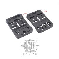 China 48mm Width Universal DIN Rail Mounting Clip Snap in Din-Rail Mounting Bracket DIN Rail Fixed Clamp Aluminum Alloy Solid State Relay Clip for 35mm Din Rail Slotted for sale