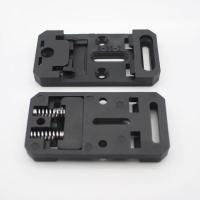 China 35mm Wide 67.5mm Long Nylon PA66 DIN Rail Clips Mount Holder  A-35-2 In Black and Grey Color for sale