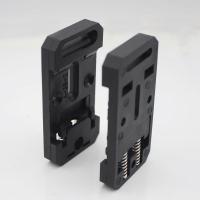 China 35mm Wide 67.5mm Long Nylon PA66 DIN Rail Clips Mount Holder  A-35-2 In Black and Grey Color for sale