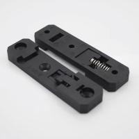China Black Width 20mm Plastic PA  Universal DIN Rail Mount Clip PCB Circuit Board Mounting Bracket DIN Rail Mounting PCB Carrier PCB Bracket A-20-1 for sale
