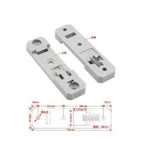 China Black Width 20mm Plastic PA  Universal DIN Rail Mount Clip PCB Circuit Board Mounting Bracket DIN Rail Mounting PCB Carrier PCB Bracket A-20-1 for sale