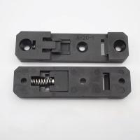 China Black Width 20mm Plastic PA  Universal DIN Rail Mount Clip PCB Circuit Board Mounting Bracket DIN Rail Mounting PCB Carrier PCB Bracket A-20-1 for sale