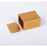 China Small Aluminum Metal Housing For Transformer Project Box Width38mm Height30mm In Gold Color for sale
