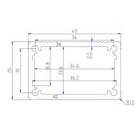 China Heat-resistant Customizable Aluminum Case For Circuit Board 40*25*80/110mm In Stock for sale