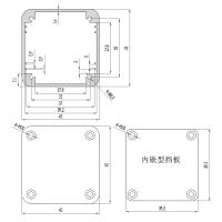 China 42*42*80mm One-body Metal Aluminum Housing For Solar Panel Enclosure In White and Black Color for sale