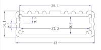 China Heat-resistant Metal Small Aluminum Housing 43*14*30mm For Control Panel Enclosure In Anodized Black for sale