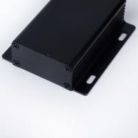China Durable Custom Enclosure With Mounting Brackets In Anodized Silver and Black 49*24*80mm for sale