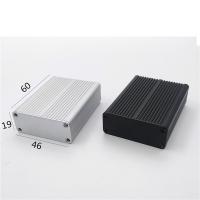 China Heat Resistant Powder-coated Black Extruded Aluminum Enclosure 46*19*60mm With Mounting Brackets for sale