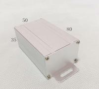 China Wall-mount Aluminum Enclosure Power Coated White For Motor Drives Size 50*35*80mm for sale