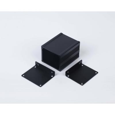 China 50*40*60mm Cost-effective Anodized Black and Grey Metal Aluminum Housing For Project Box for sale