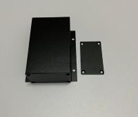 China Corrosion Resistance Powder-coated Black Wall Mount Aluminum Enclosure Box For Power Distribution Systems 51mm Width for sale