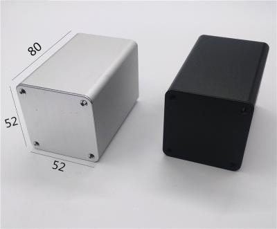 China Customizable Design Anodizing White and Black Metal Aluminum Housing Aluminum Box For networking Equipment Size 52*52*80mm for sale