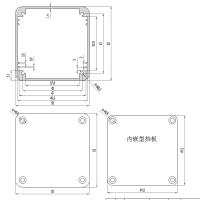 China Customizable Design Anodizing White and Black Metal Aluminum Housing Aluminum Box For networking Equipment Size 52*52*80mm for sale
