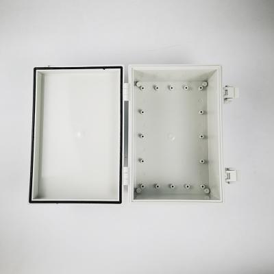 China 250x170x100 Hinged Electrical Enclosures in grey / Clear Transparent lid for sale