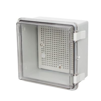 China 150x150x90mm IP65 Polycarbonate Enclosure With Hinged Clear Lid for sale