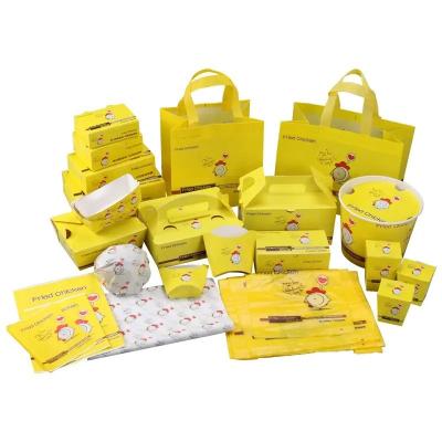 China FDA Approved Carton Fried Chicken Take Out Boxes Food Packaging ODM for sale