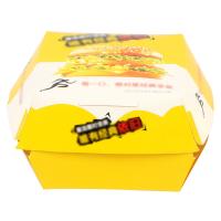 China Personalized Design Recyclable Hamburger Boxes for Takeaway Food 4C/UV/Lamination/Varnish/Hot Stamping/Embossing/Stamping for sale