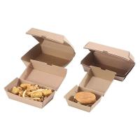 China Eco-friendly Customizable Grease-resistant Hamburger Box for Fast Food Packaging for sale