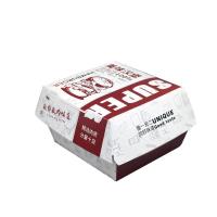 China Custom Different Shape Hamburger Paper Packaging Box Made from Recycled Materials with Customized Logo for sale