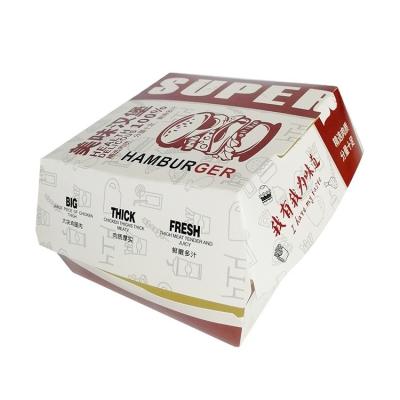 China Custom Size Coated Paper Burger Box for Personalized Branding for sale