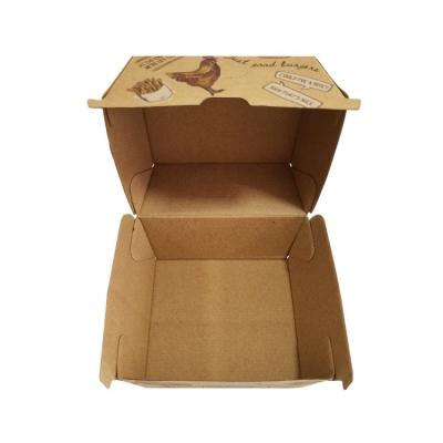 China Customizable Logo Leak-Proof Biodegradable Fast Food Burger Box for Takeaway Packaging for sale