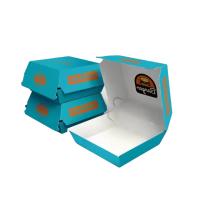 China Custom Hamburger Boxes with Customized Design and Eco-Friendly Kraft Paper for sale
