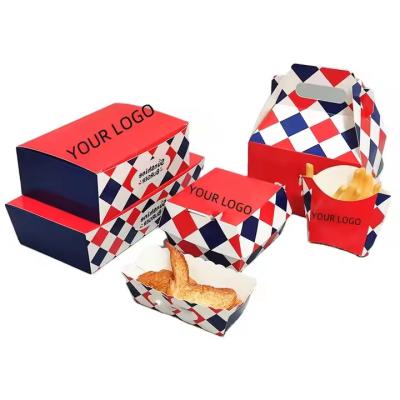 China Custom Eco-Friendly Burger Box for Fast Food Takeaway CMYK Color Printing Pantone and Custom Accessories for sale