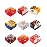 China Custom Corrugated/Kraft Paper Burger Box for Fast Food Takeaway Packaging for sale
