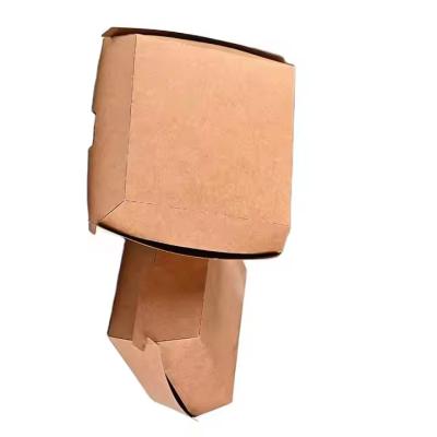 China Custom Biodegradable Kraft Burger Box Fast Food Packaging with CMYK 4 Color Offest Printing Sample in 1-3 Days for sale